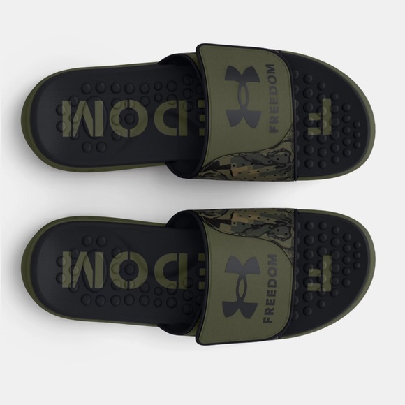 Under Armour | Shoes | Under Armour Camo Slides Size 2 | Poshmark